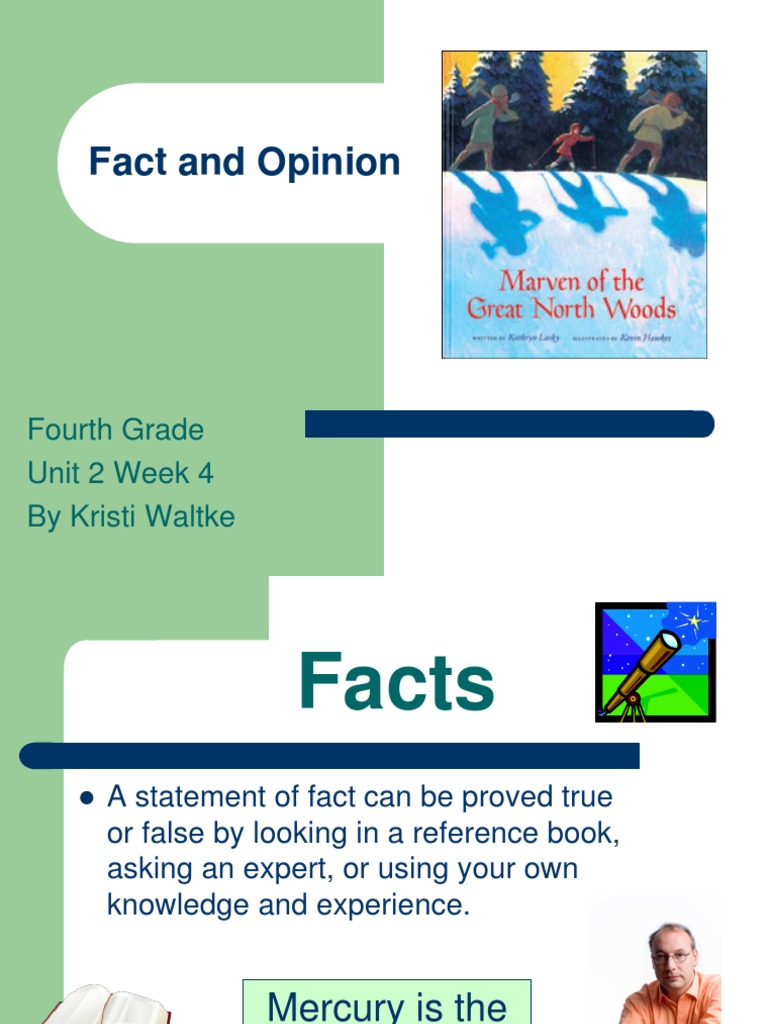 Understanding Facts vs. Opinions | PDF