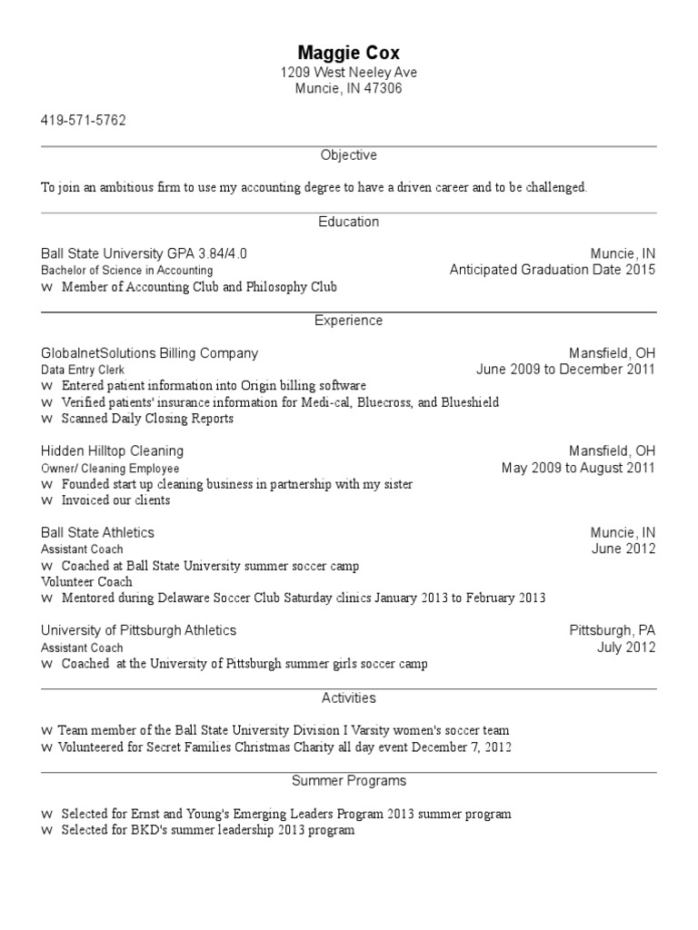 Maggie Resume | PDF | Career & Growth