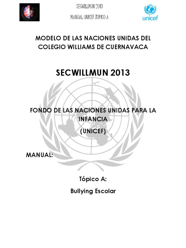Manual Unicef | PDF | Unicef | Naciones Unidas