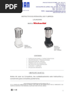 Manual Licuadoras Oster | PDF | Mayonesa | Salsa