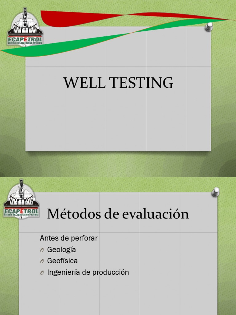 Well Test | PDF | Herramientas | Tubería (transporte de fluidos)