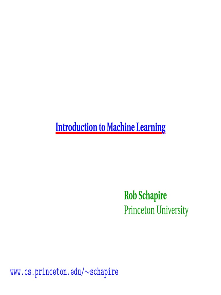 Schapire MachineLearning | PDF | Machine Learning | Support Vector Machine