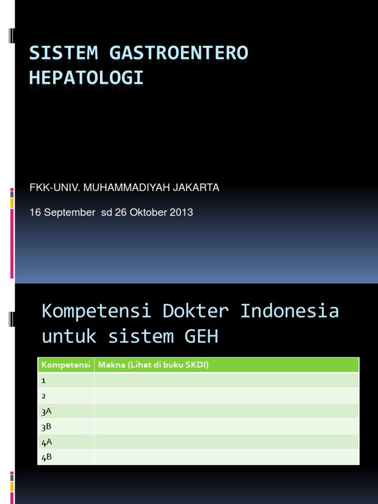 SISTEM GASTROENTERO HEPATOLOGI Pendahuluan-1 | PDF