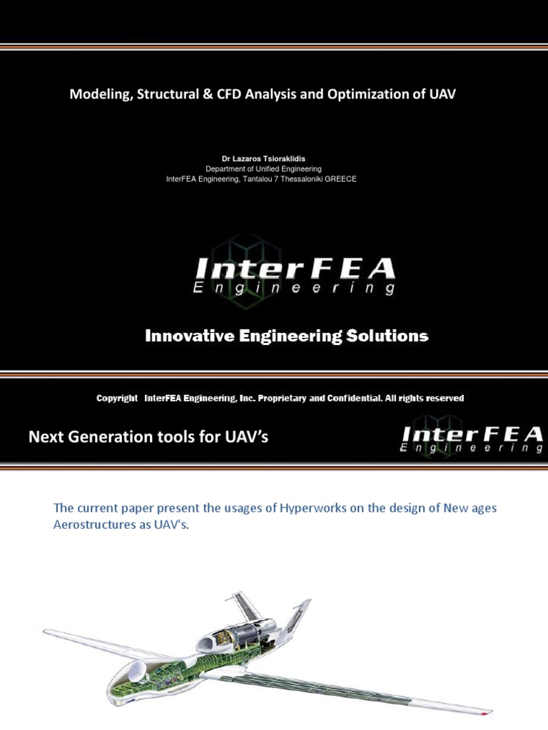 Modeling, Structural & CFD Analysis and Optimization of UAV | PDF ...