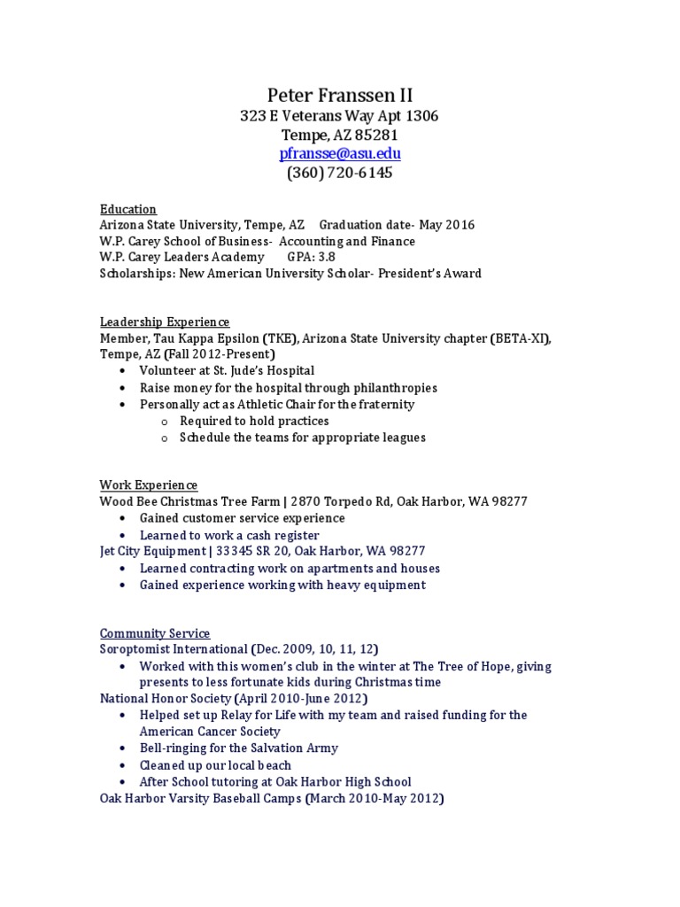Peter Franssen - Resume | PDF