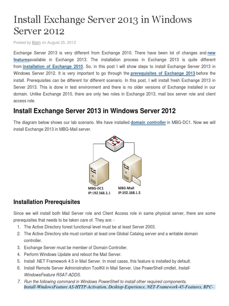 Exchange Active Directory: Exchange Active Directory Deployment Site ...
