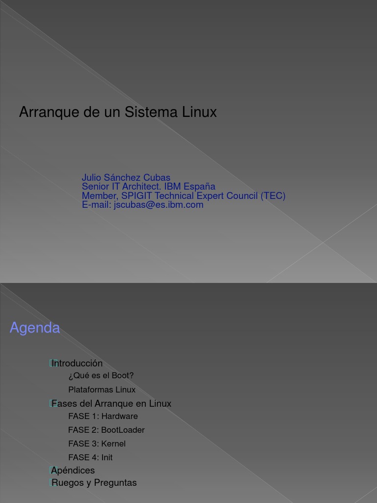 Arranque de Un Sistema Linux | PDF | Kernel (Operating System) | Booting