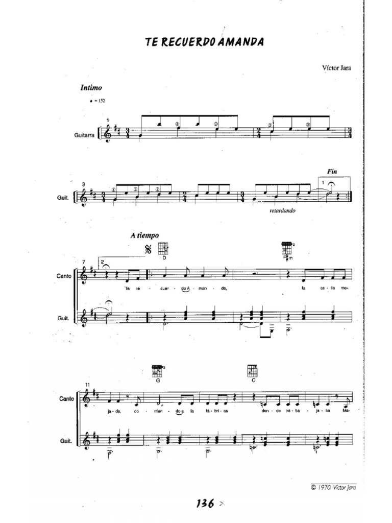 Te Recuerdo Amanda PDF | PDF