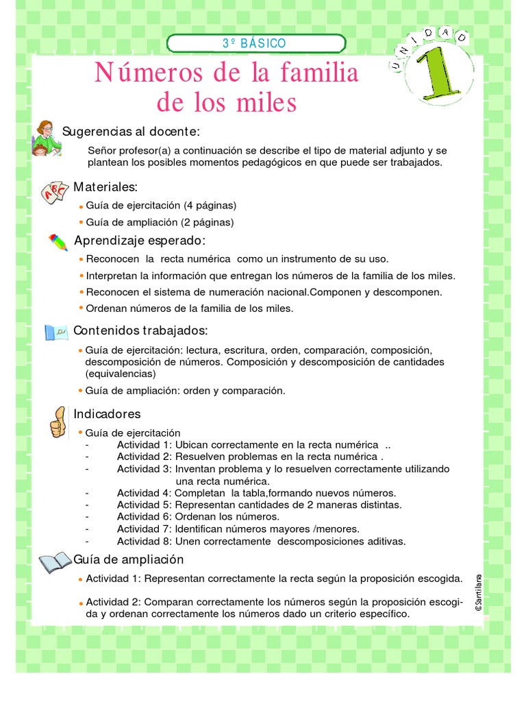 En Mat3 U1 Miles V1 | PDF | Maestros | Aprendizaje