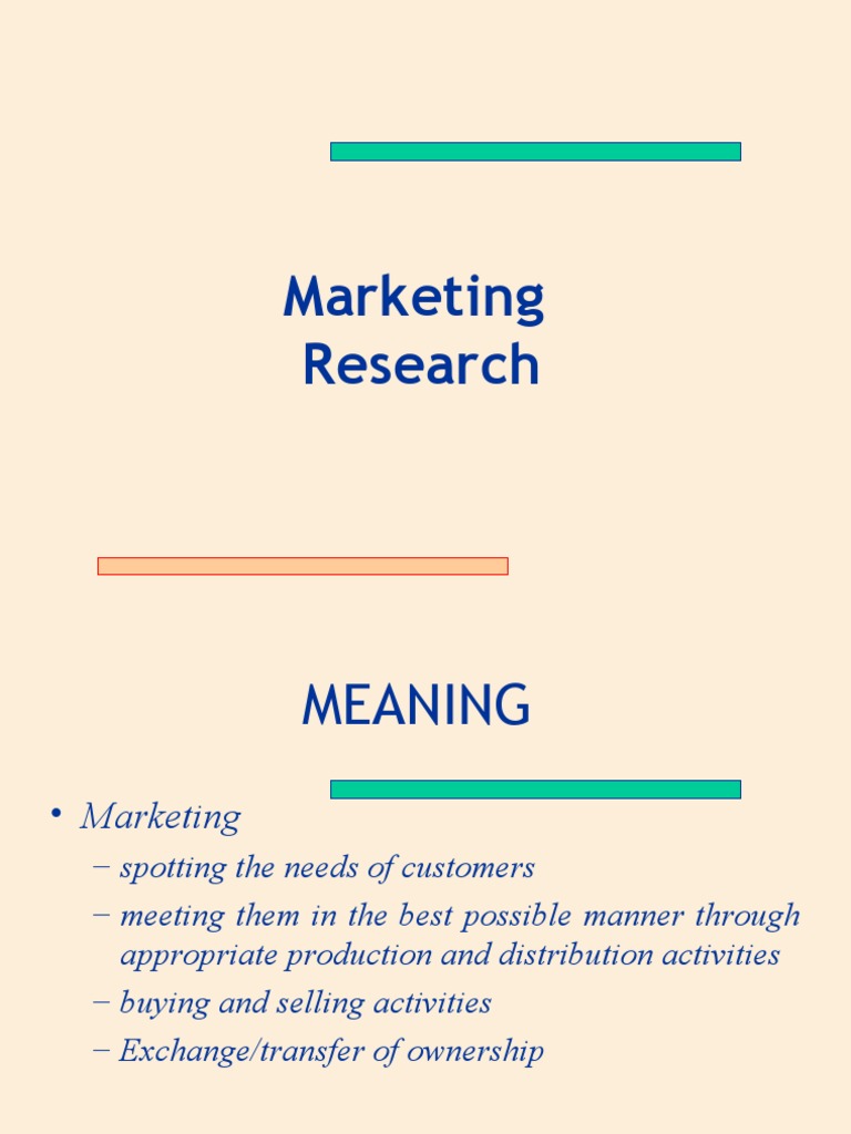 Marketing Research Introduction | PDF | Marketing Research | Marketing
