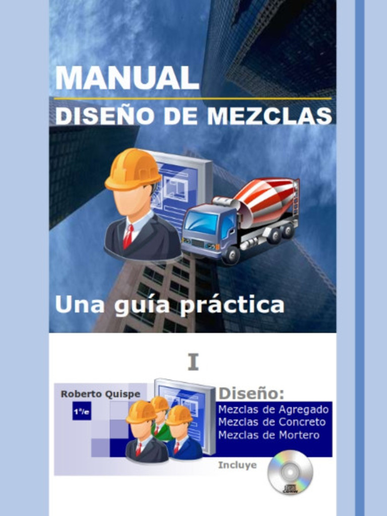 Manual de Diseño de Mezclas, Método de Walker | PDF | Hormigón | Cemento