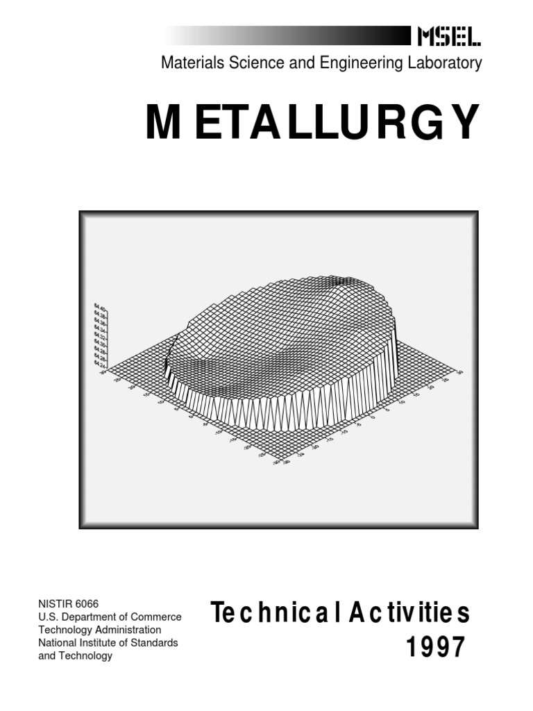 Metallurgy: Technical Activities 1997 | PDF