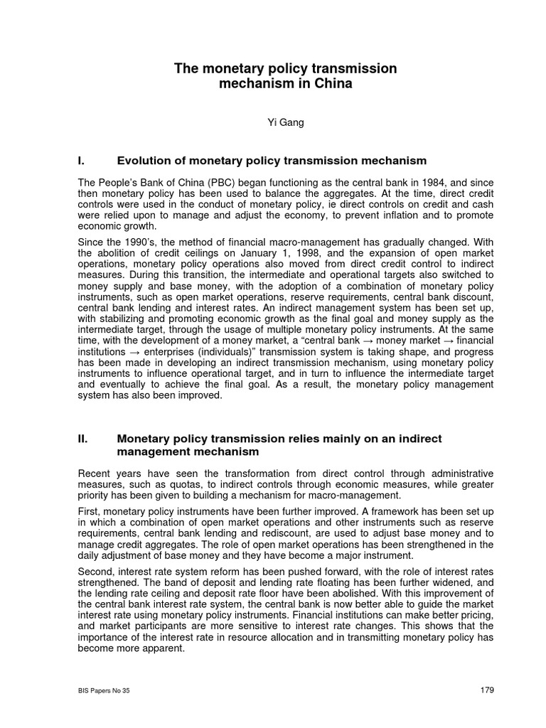 Bispap35h MPT China | PDF | Monetary Policy | Central Banks