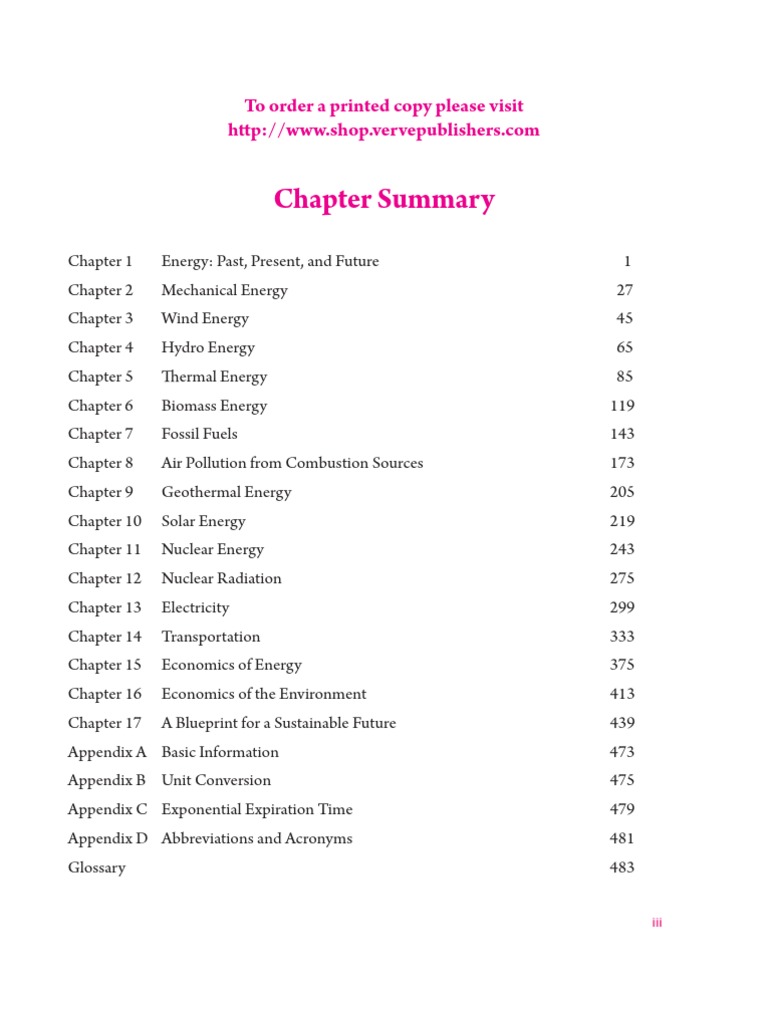 Energy and The Environment: Sources, Technologies, and Impacts by Reza ...