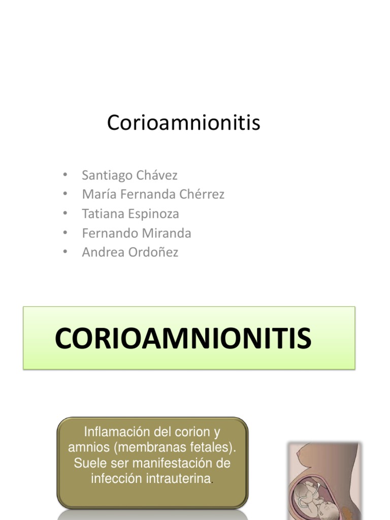 Corioamnionitis | PDF | Parto prematuro | Parto