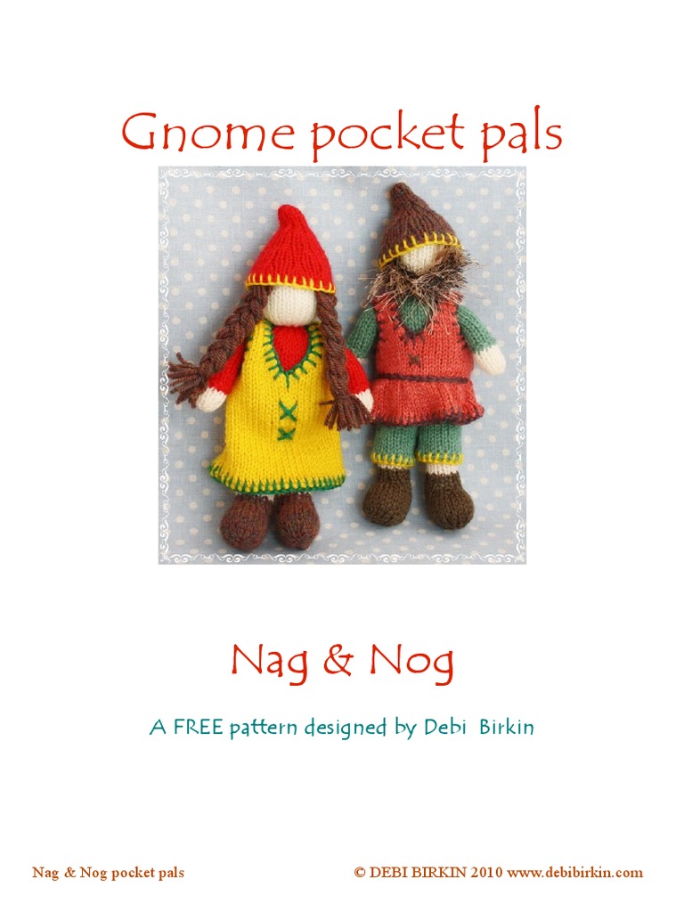 FREE Pocket Pals Gnomes | PDF | Textiles | Weaving