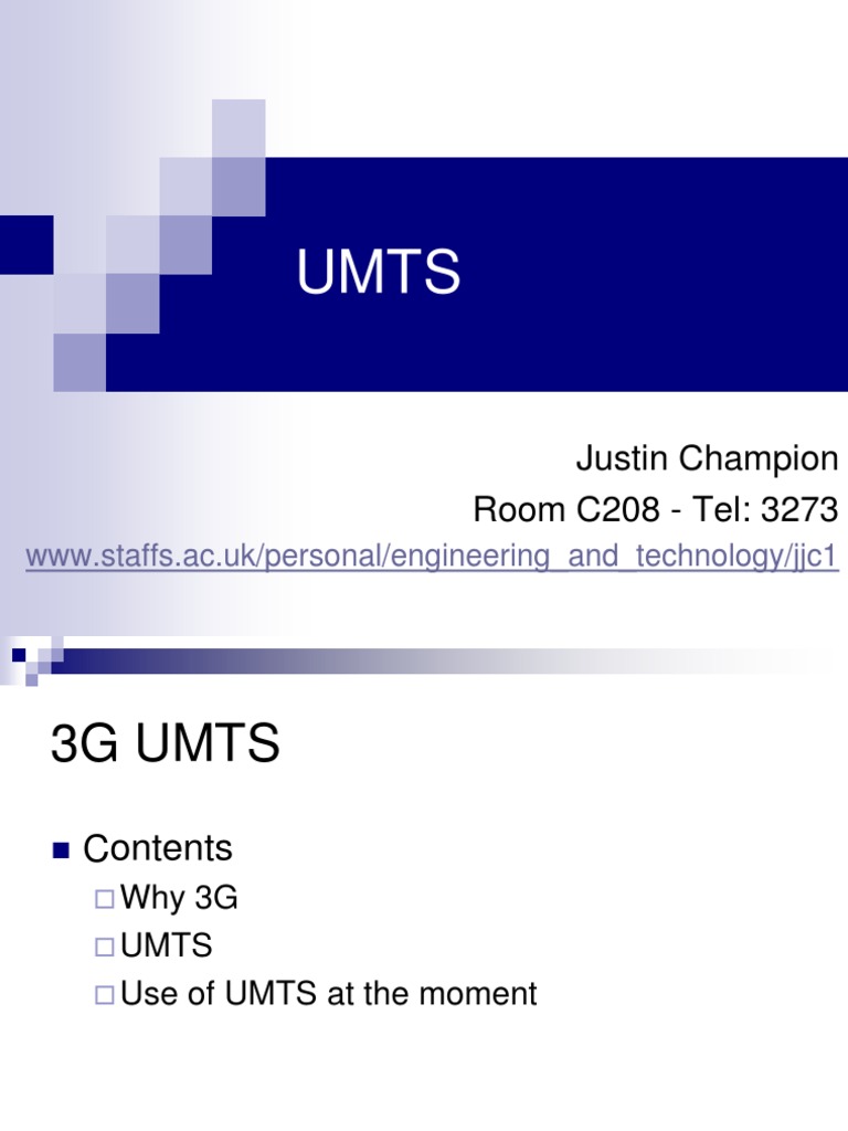 UMTS | PDF | 3 G | Code Division Multiple Access