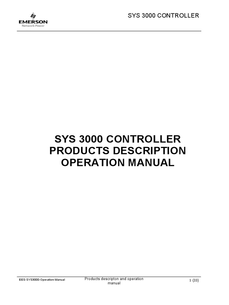 EES SYS3000 Operation Manual PDF | PDF | Power Inverter | Relay