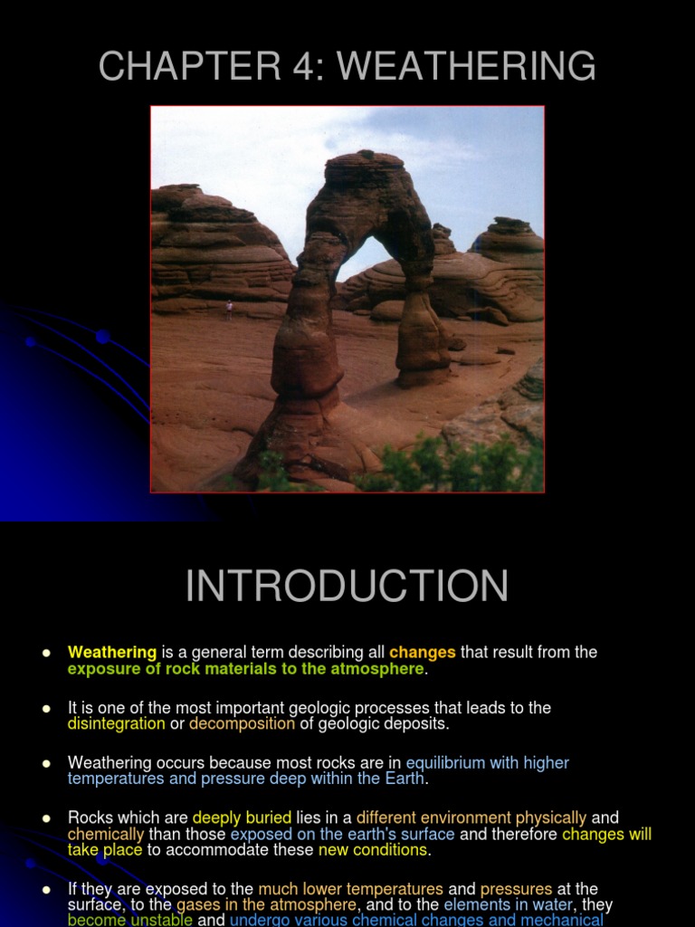 Chapter 4 - Weathering | PDF | Weathering | Soil