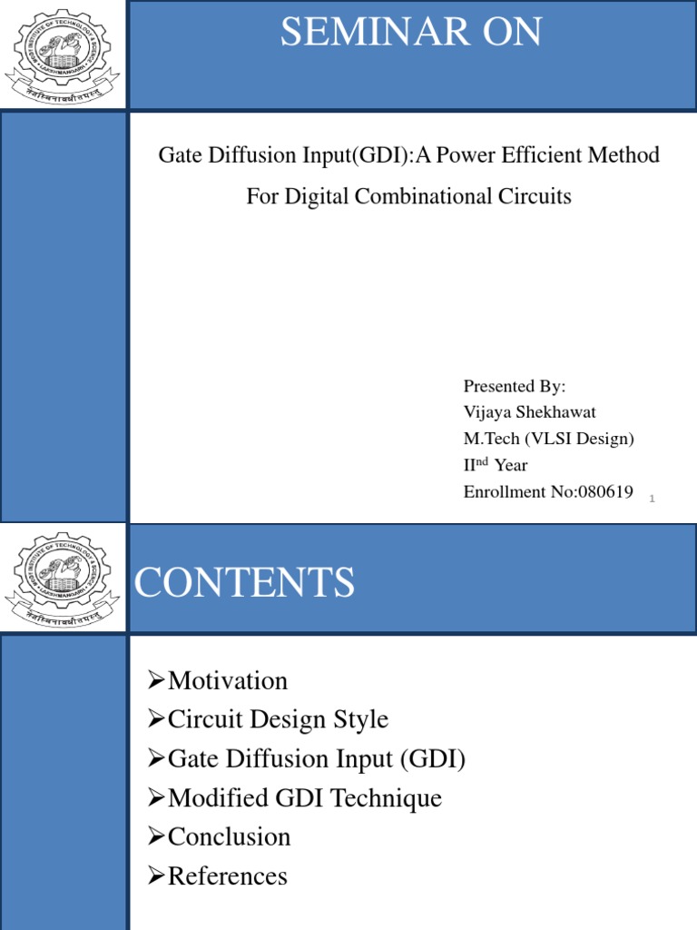 GDI | PDF | Cmos | Logic Gate