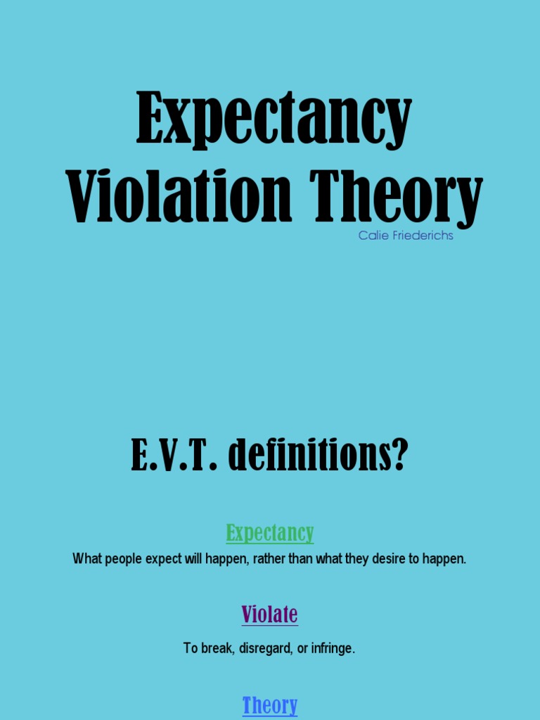 Expectancy+Violation+TheoryPP+2.ppt | Human Communication | Behavioural ...