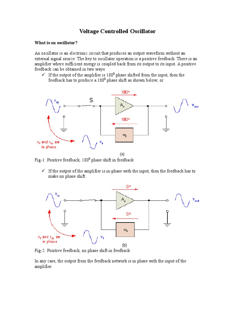 Voltage Controlled Oscillator: What is an oscillator?