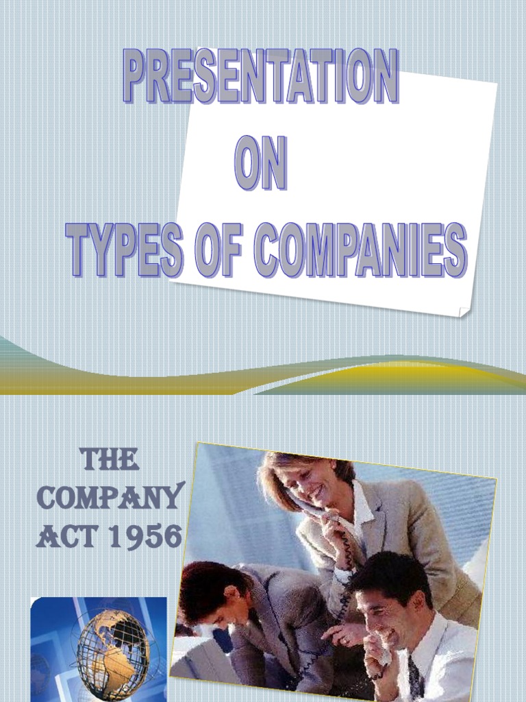 Company Act 1956 | PDF | Legal Personality | Companies