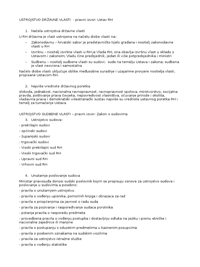 Pravni Dio Ispita Za Sudskog Tumaca - Skracena Verzija - 2012 | PDF