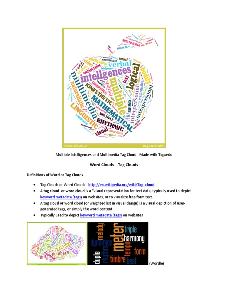 Word Clouds | PDF | Tag (Metadata) | Data