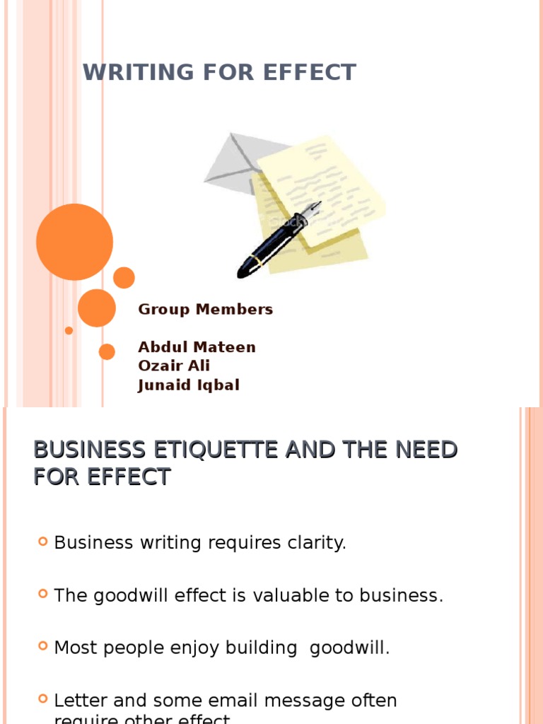 Writing for Effect | Word | Psychological Concepts