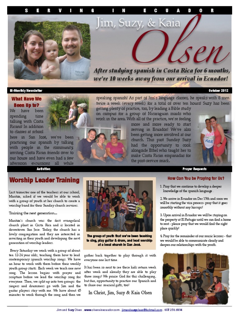 Olsen: Im, Suzy, & Kaia | PDF | Contemporary Worship Music | Costa Rica