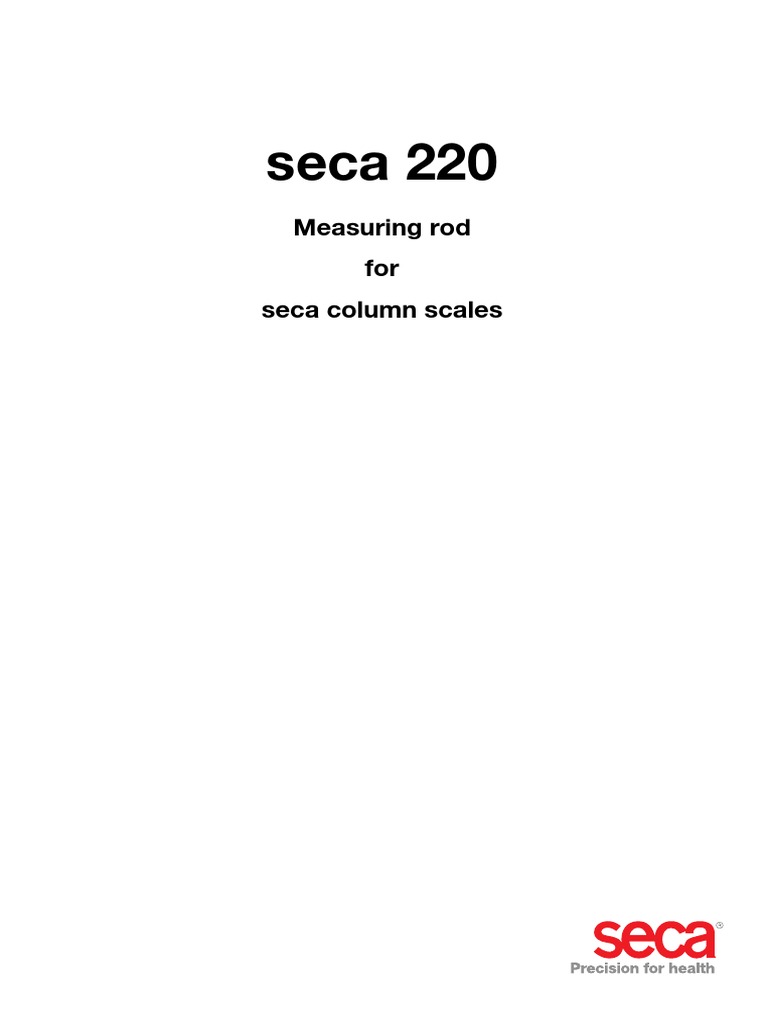 Seca 220: Measuring Rod For Seca Column Scales | PDF | Measurement ...