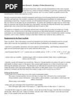 Research Diary Template | PDF