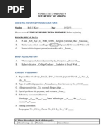 Ob History Form Sss | PDF | Childbirth | Pregnancy