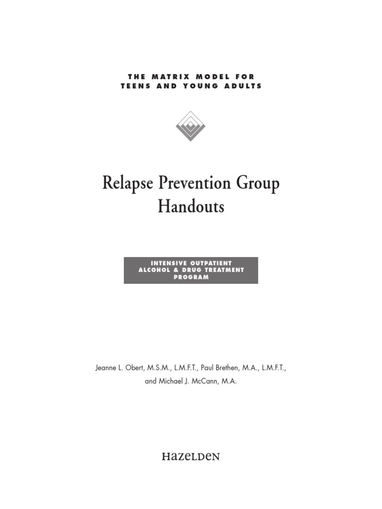 Sample Relapse Prevention | PDF | Substance Abuse | Cigarette