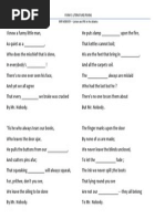 Mr. Nobody Poetry Worksheet | PDF | Home & Garden
