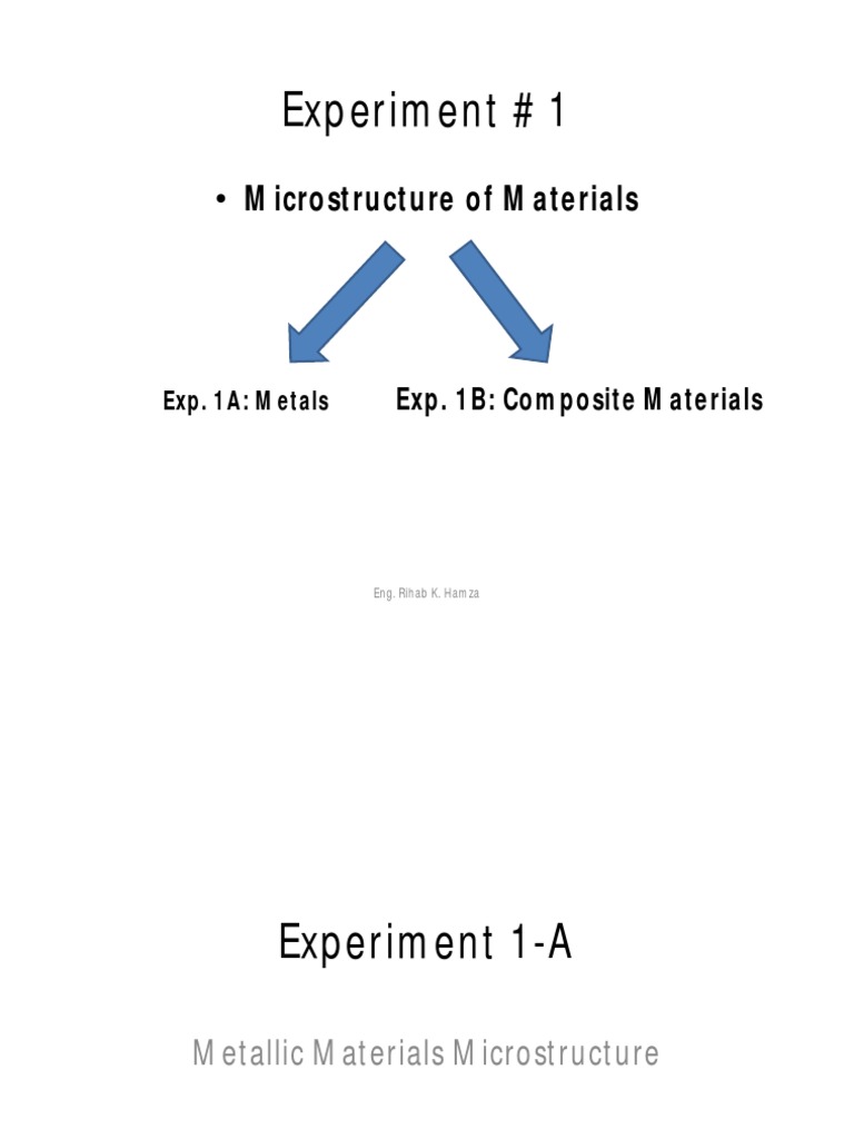 Analysis of the Microstructure and Properties of Metallic and Composite ...