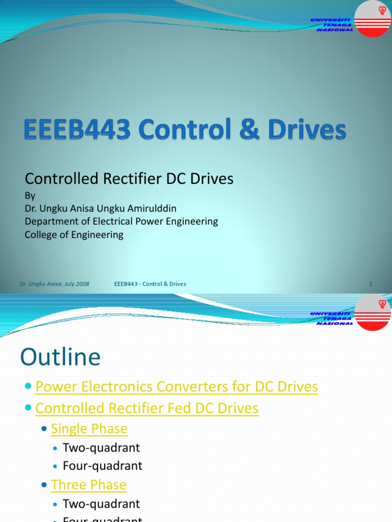 Controlled Rectifier DC Drives Overview | PDF | Rectifier | Power ...