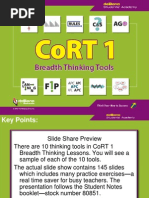 Edward de Bono CoRT Thinking Programme | PDF | Narration | Thought