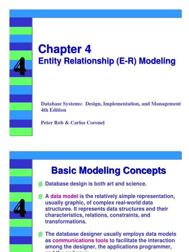 E-R Modeling in Database Design | PDF