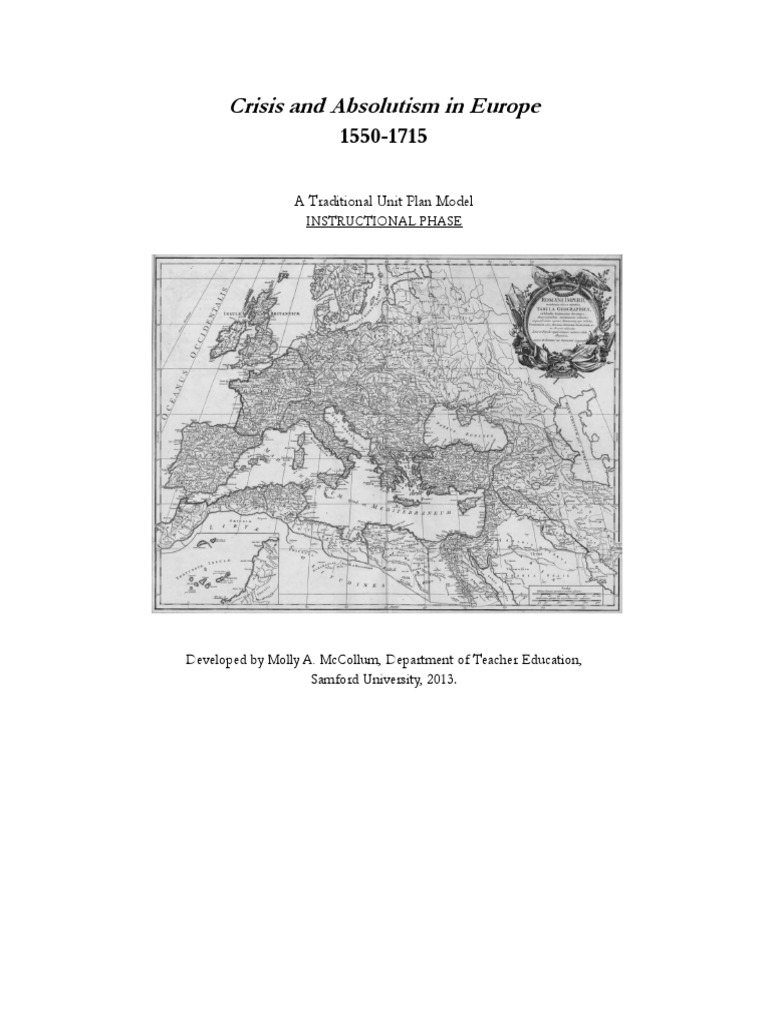 Instructional Phase Crisis and Absolutism in Europe | PDF | Jury Trial ...