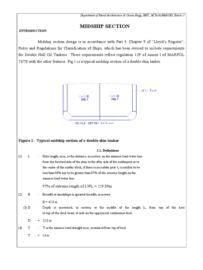 Calculation (midship) of ship | Hull (Watercraft) | Bending