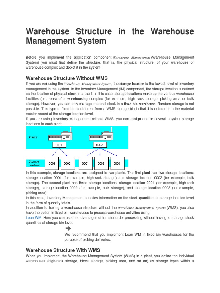 Warehouse Management System in SAP | PDF | Warehouse | Inventory