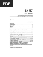 ISA 530: Audit Sampling Overview | PDF | Audit | Sampling (Statistics)