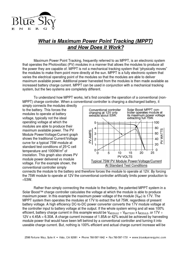 Maximum Power Point Tracker | PDF | Photovoltaic System | Photovoltaics