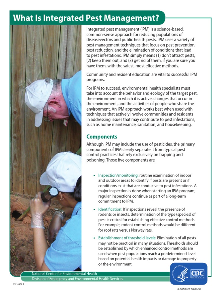 What Is Integrated Pest Management | PDF | Pest Control | Natural ...