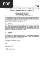 Tank Design As Per IS803 and API650 | PDF | Gases | Applied And ...