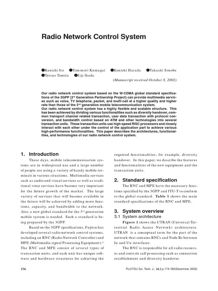 RNC Brief PDF | Download Free PDF | Asynchronous Transfer Mode ...