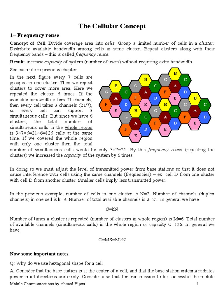 2.the Cellular Concept | PDF | Cellular Network | Radio Technology