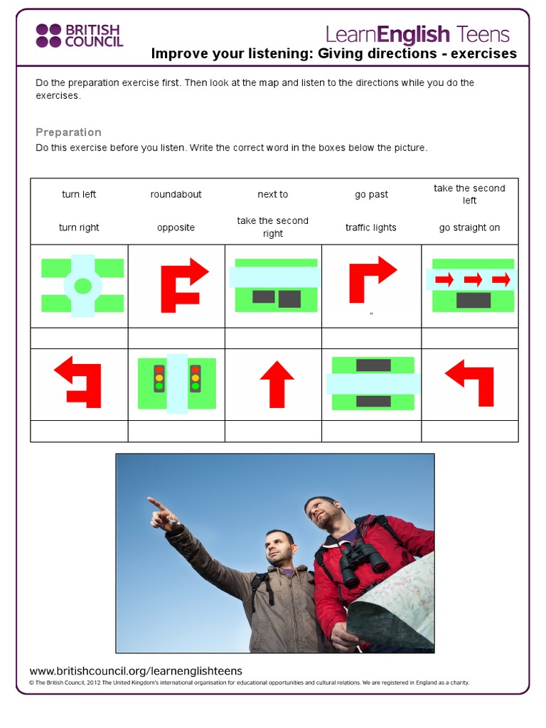 Giving Directions - Exercises 0 | PDF